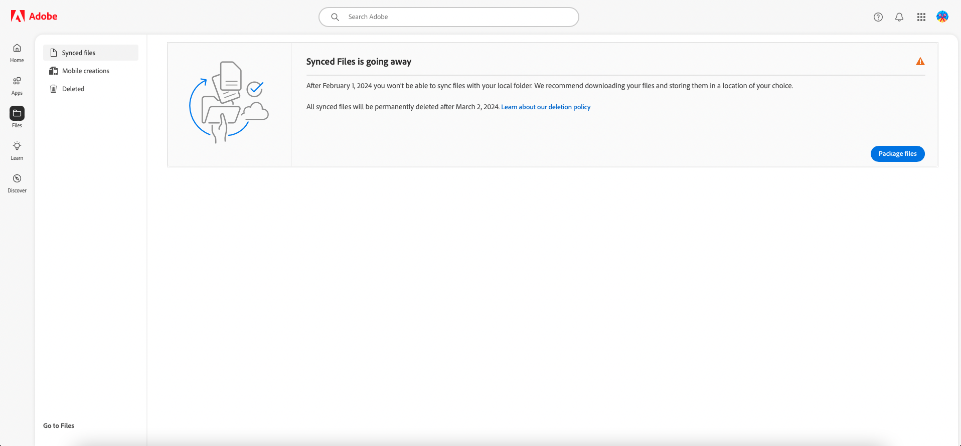 Download Synced files content